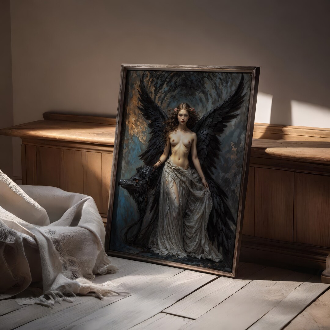 Lilith, Dark Fantasy Illustration, Instant Download Printable Home ...