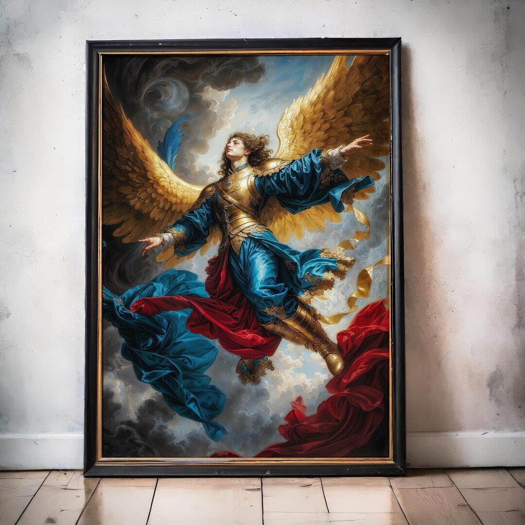 Aurora Sanctus of Archangel Uriel, Fantasy Illustration, Instant Download - Etsy