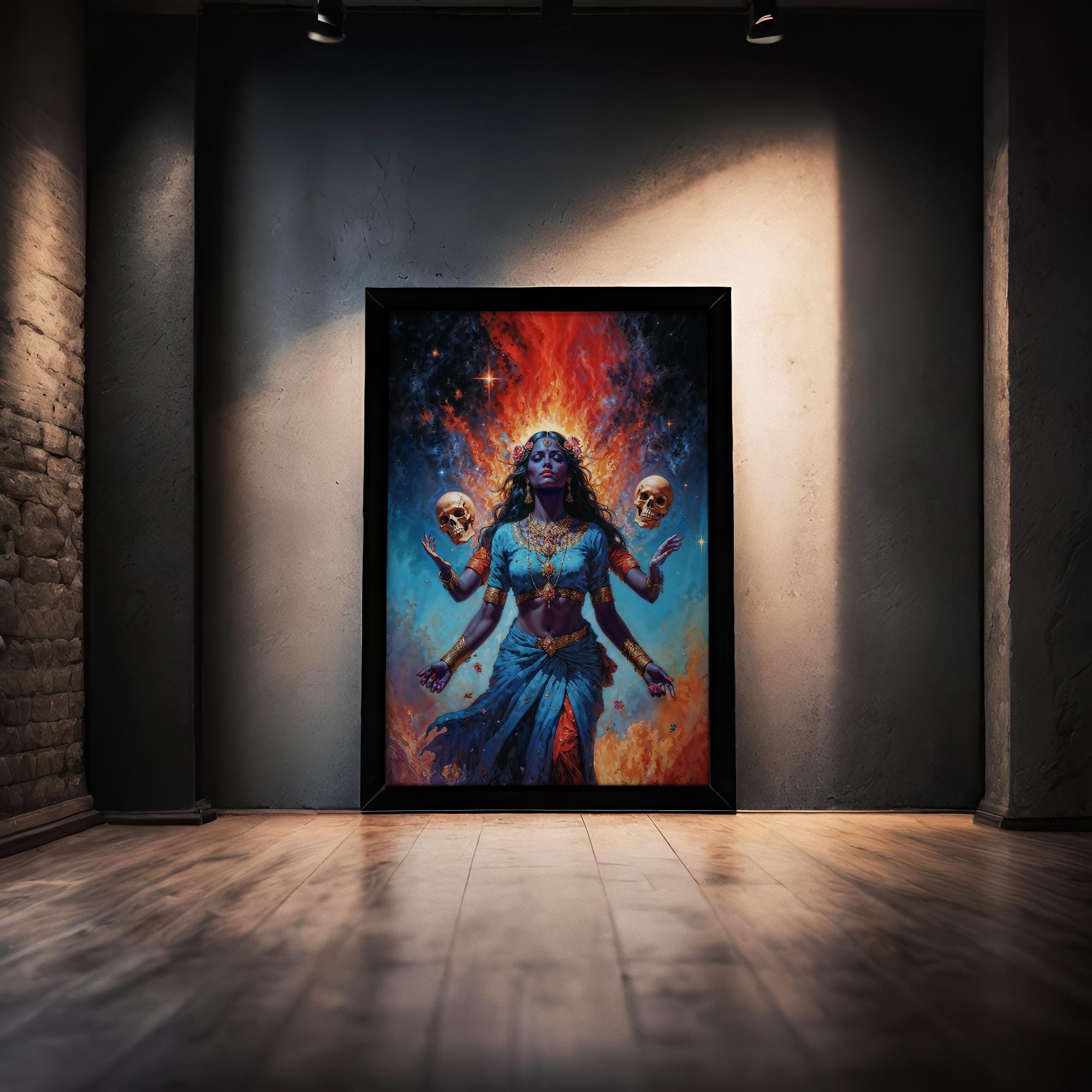 Goddess Kali, Fantasy Illustration, Instant Download Printable Home ...