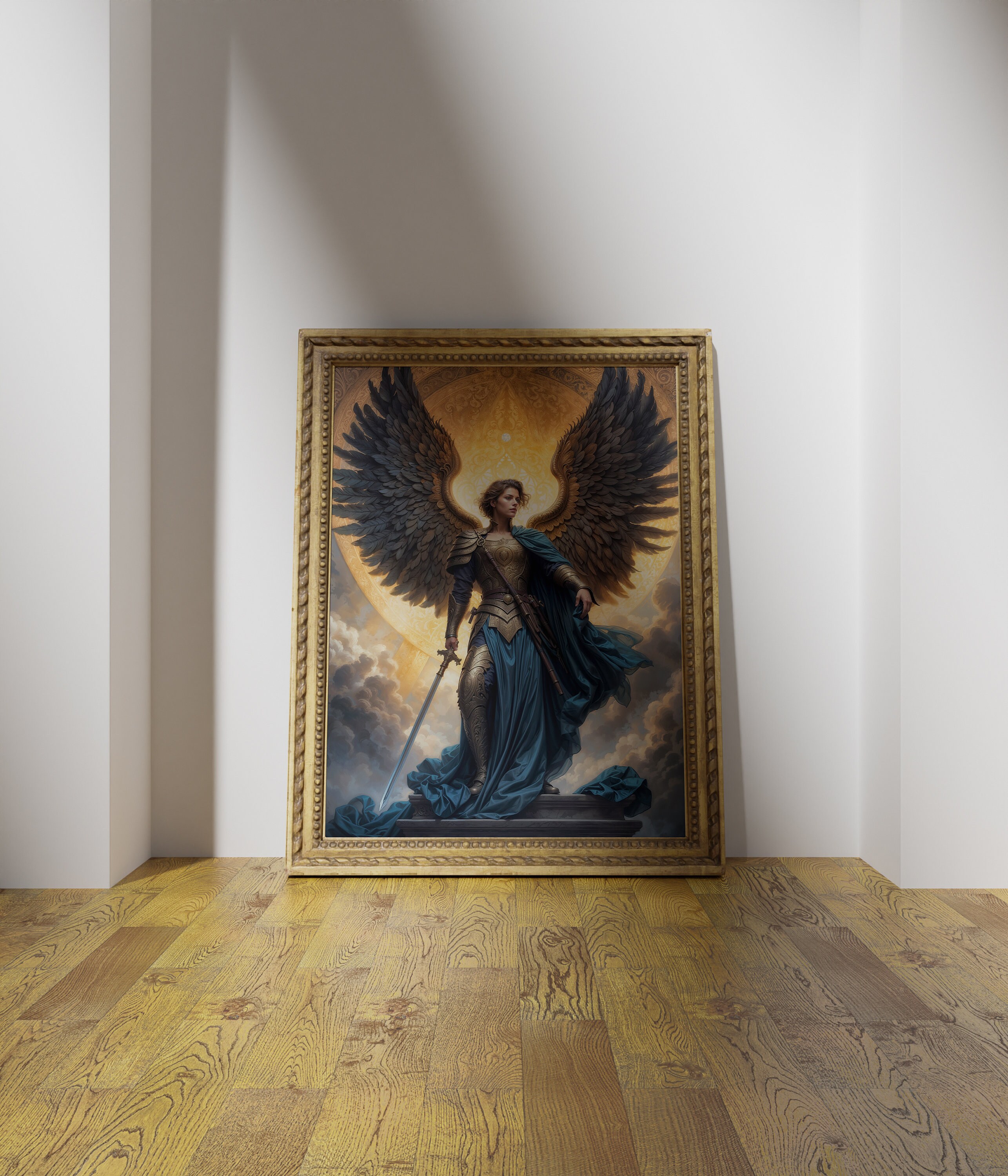 Archangel Gabriel , Gabriel, the Messenger of God, Fantasy Illustration ...