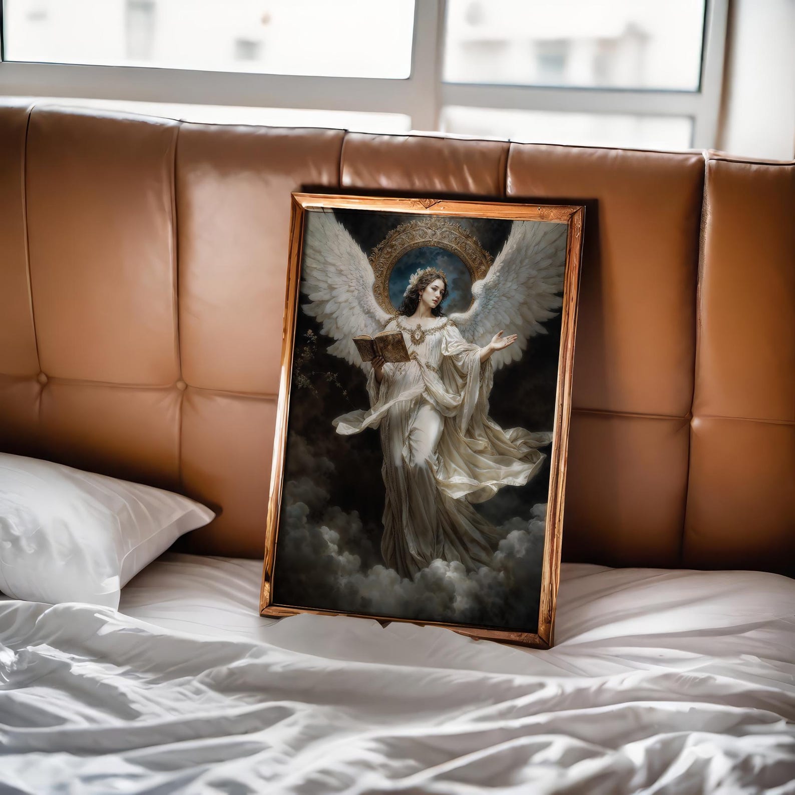 Archangel Uriel – the Light of God, Fantasy Illustration, Instant ...