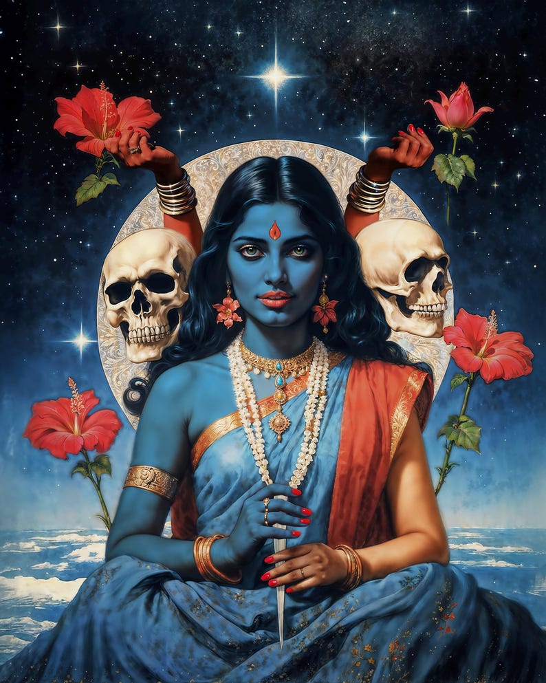 Kali Within, Fantasy Illustration, Instant Download Printable Home ...
