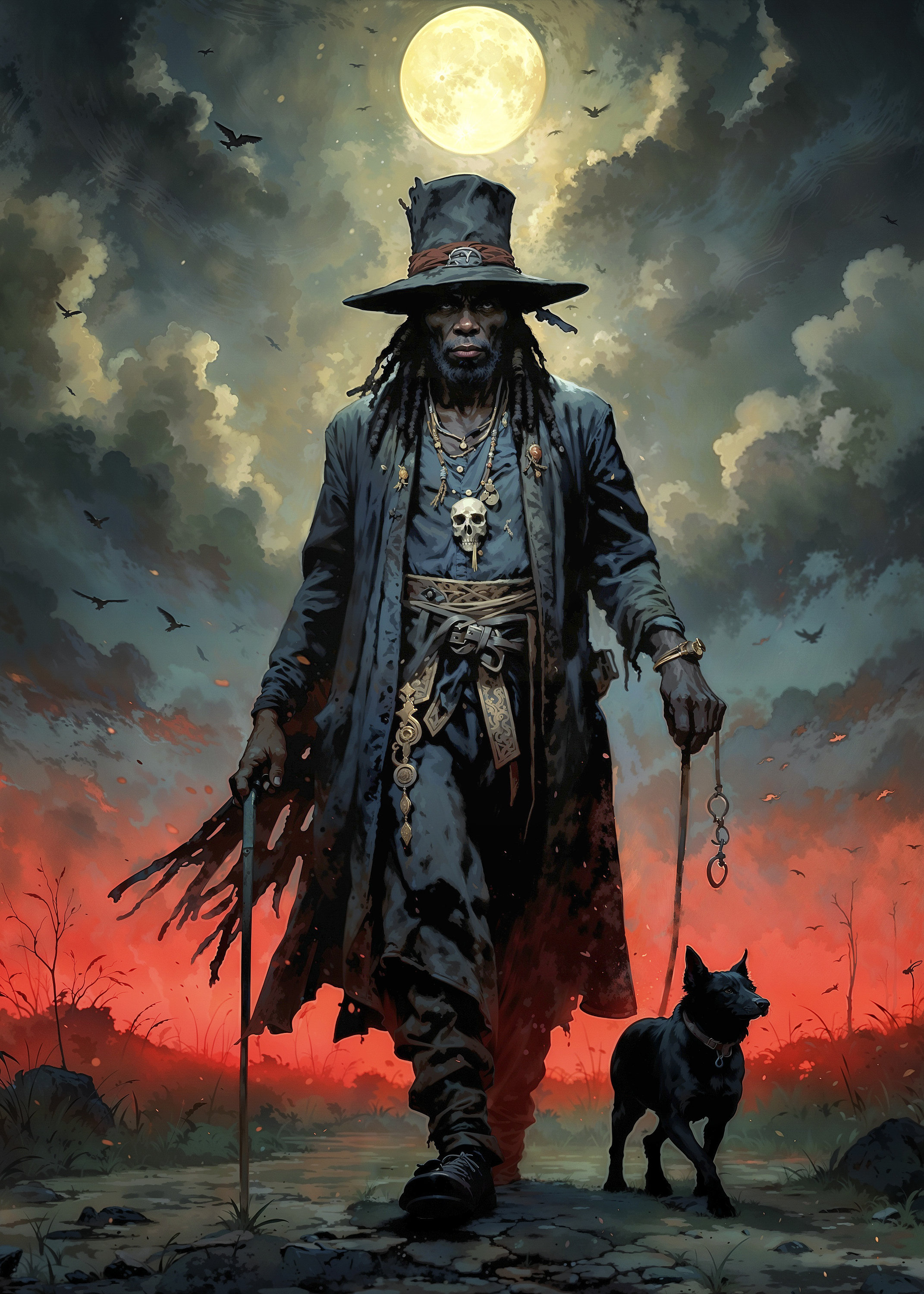 Papa Legba, Dark Fantasy Illustration Digital Art Download - Etsy