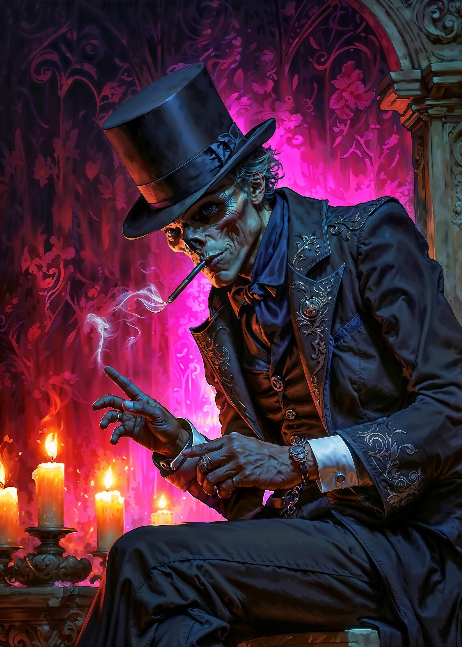 Baron Samedi, Dark Fantasy Illustration, Instant Download Printable ...