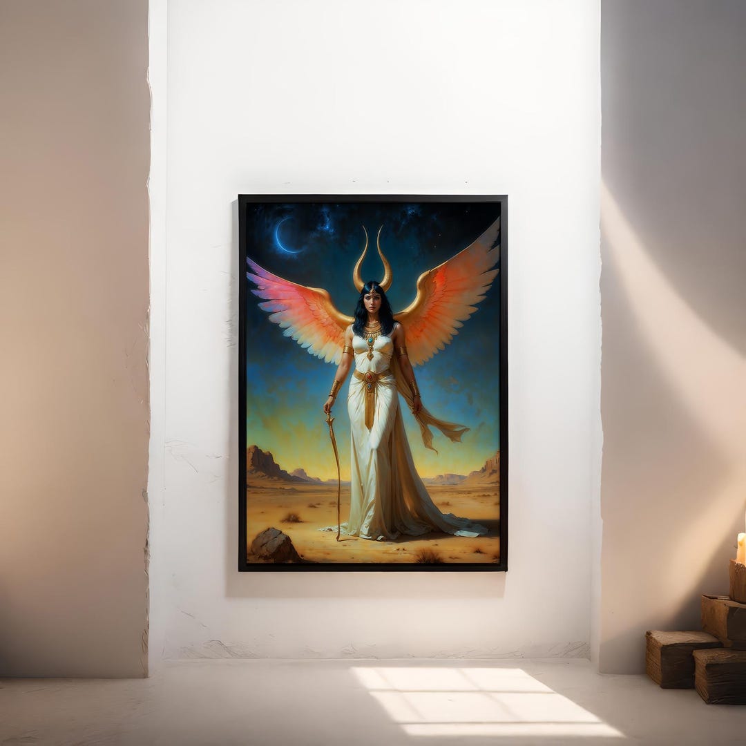 Isis Goddess, Fantasy Illustration, Instant Download Printable Home ...