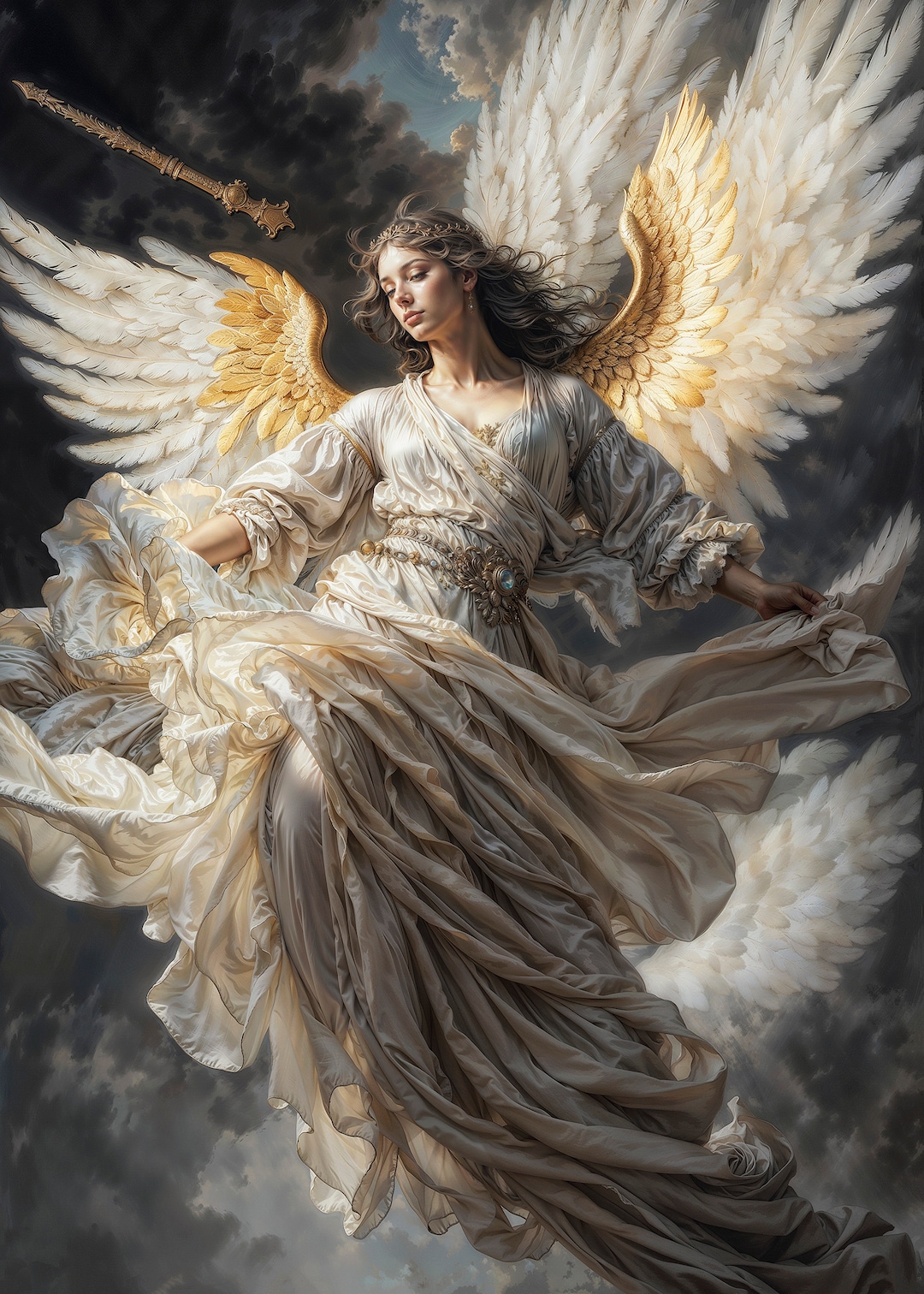 Celestial Sentinel: Archangel Gabriel the Great Messenger, Renaissance ...