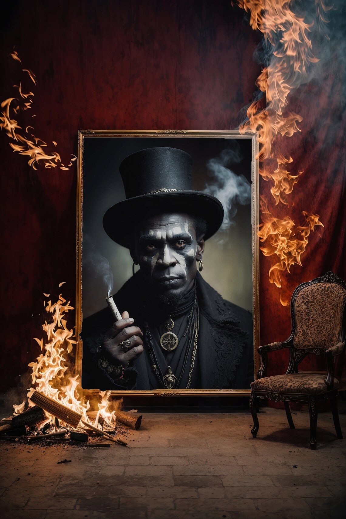 Portrait of Papa Legba, Instant Download Printable Home Decor - Etsy