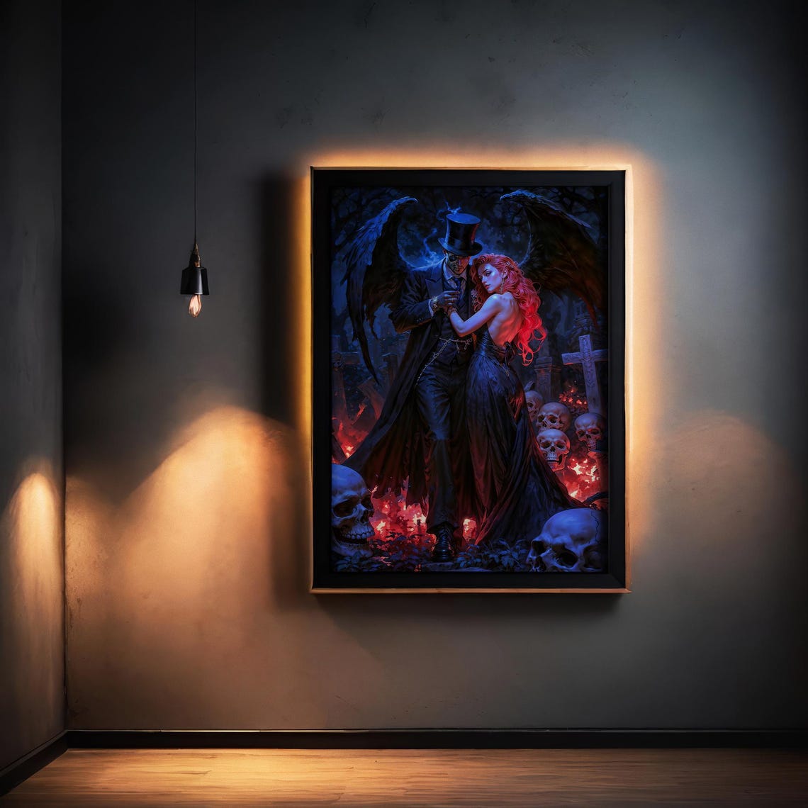 Baron Samedi and His Wife, Dark Fantasy Illustration, Digital Download ...