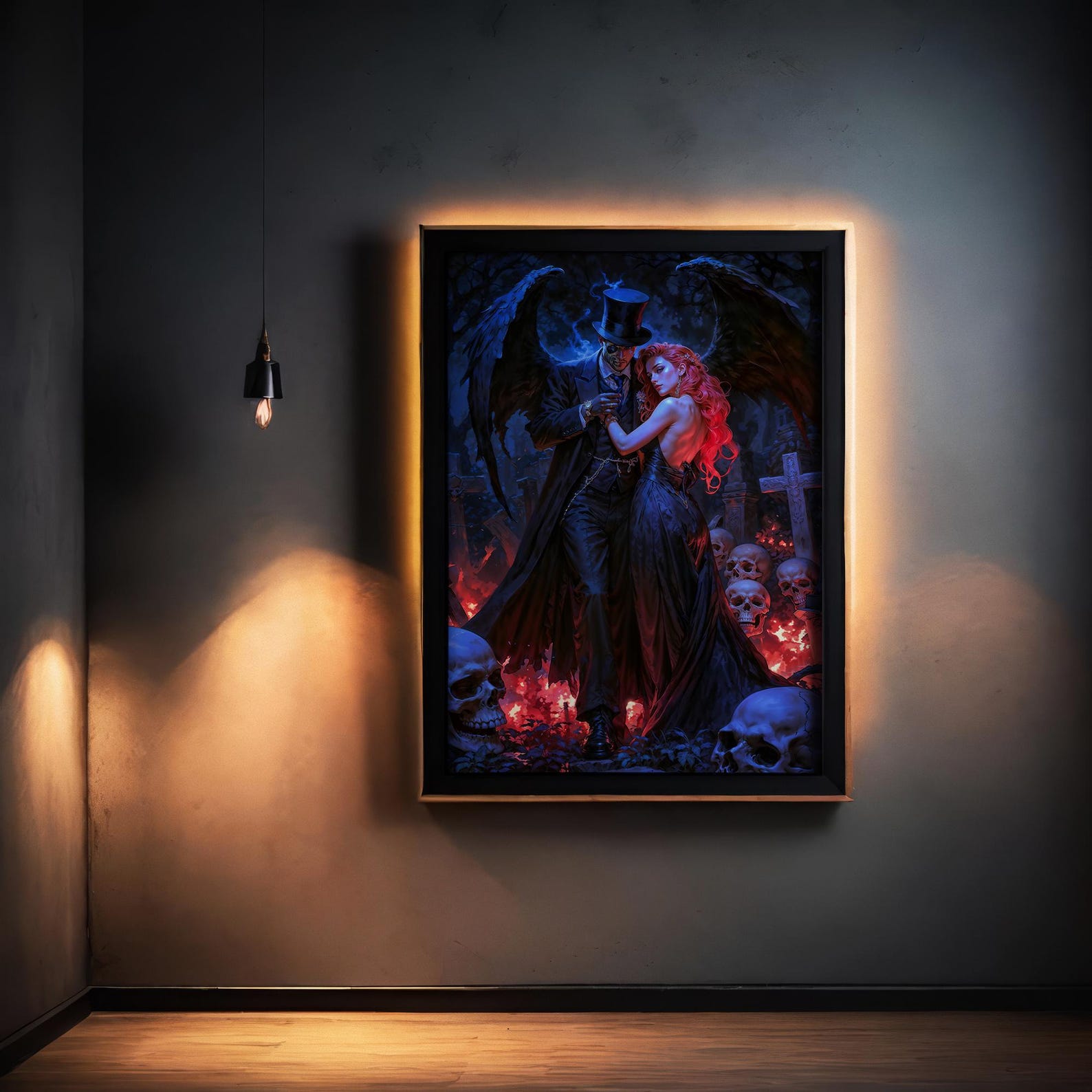 Baron Samedi and His Wife, Dark Fantasy Illustration, Digital Download ...
