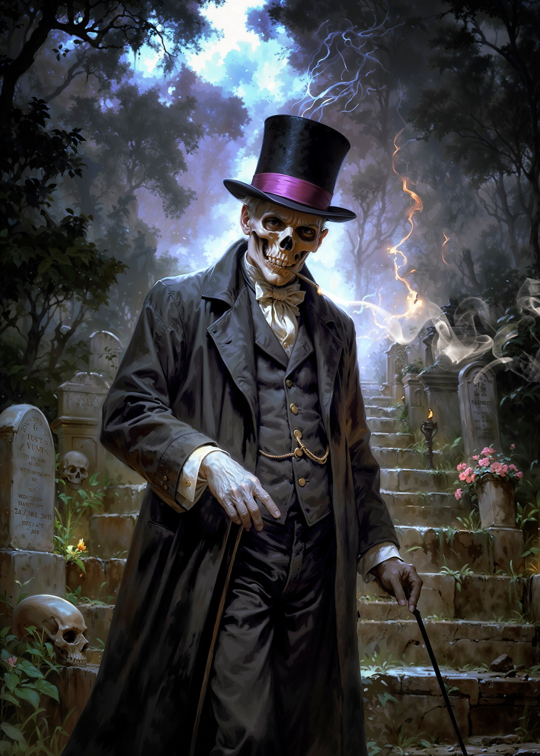 Baron Samedi Illustration, Instant Download Printable Home Decor - Etsy