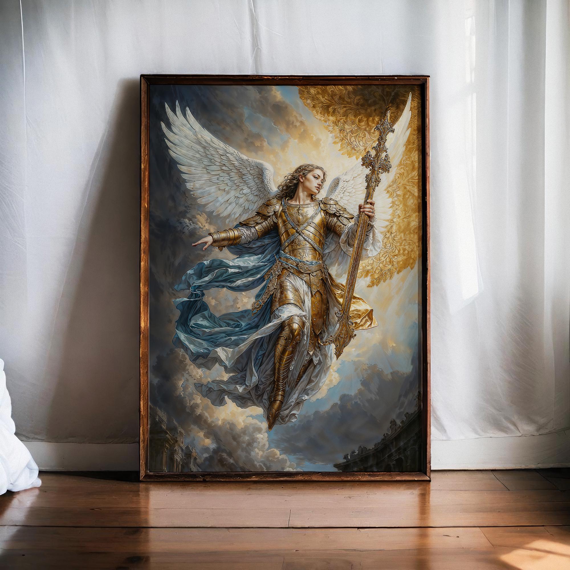 Archangel Gabriel Messenger for God, Fantasy Illustration, Instant ...