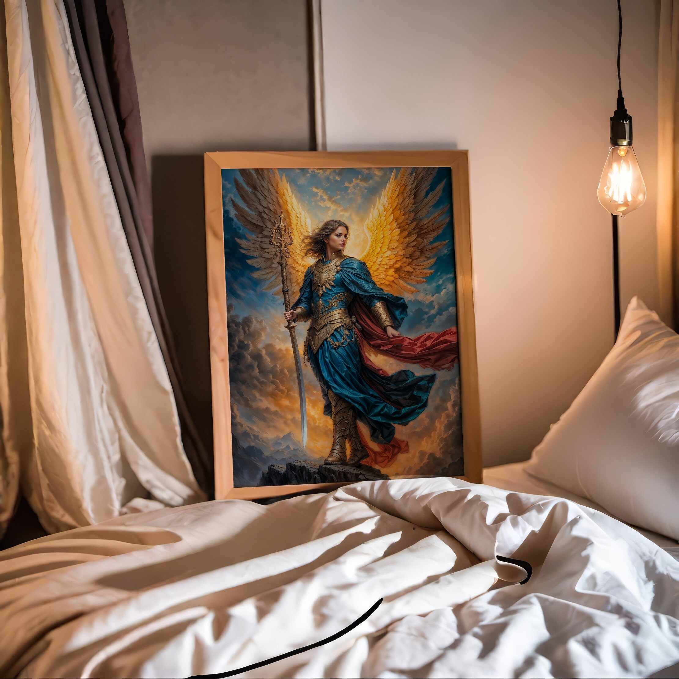 Uriel Angel of Wisdom, Angel of Wisdom and Arts, Downloadable Artwork ...