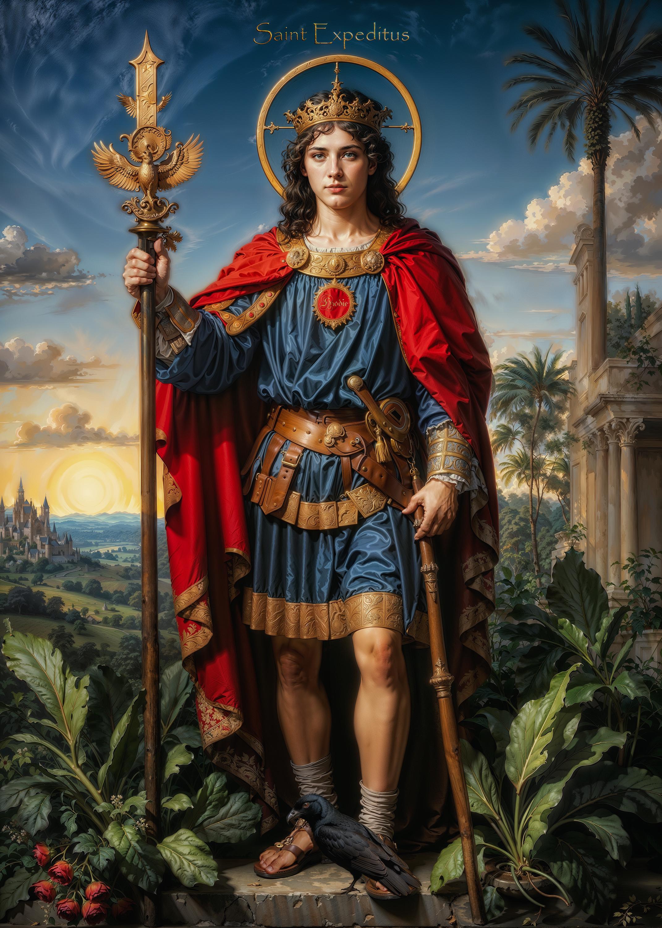 Saint Expedite Fantasy Illustration - Seek Miracles in Clarity - Etsy