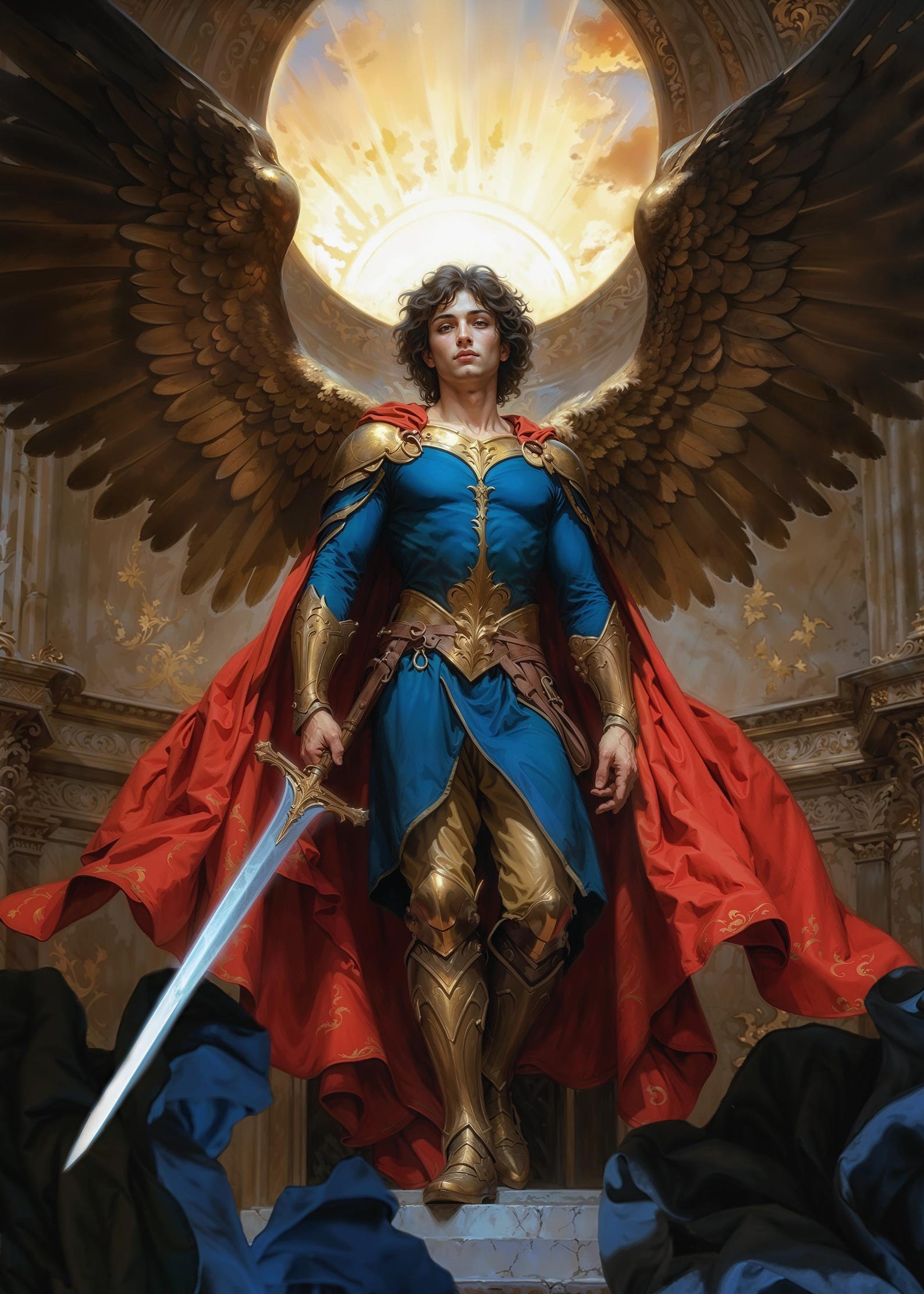 Archangel Michael, Fantasy Illustration, Instant Download Printable ...