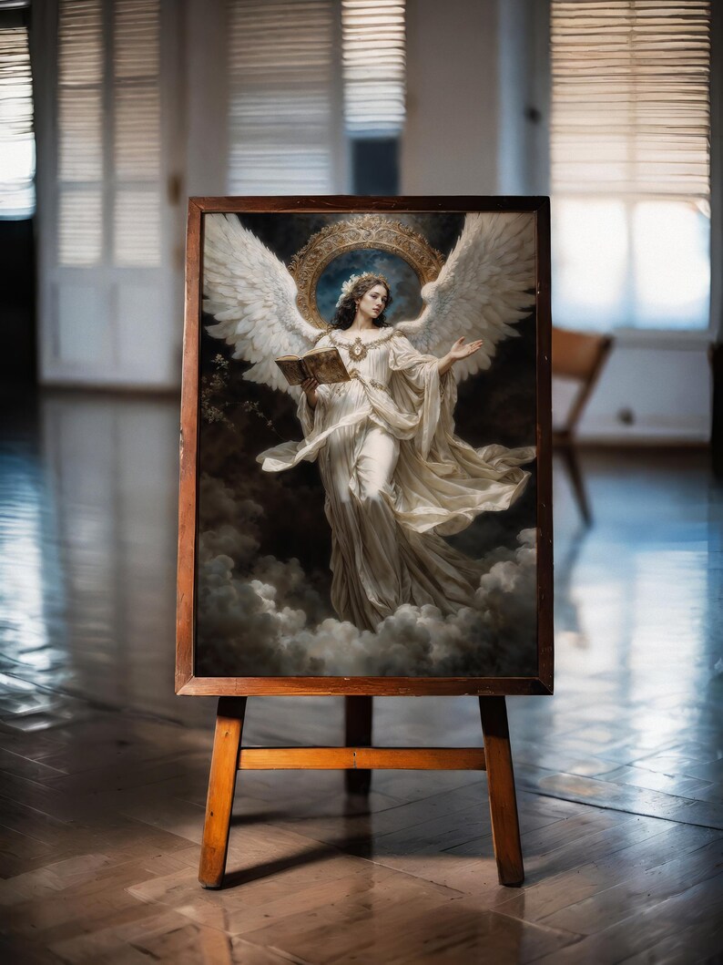 Archangel Uriel – the Light of God, Fantasy Illustration, Instant ...