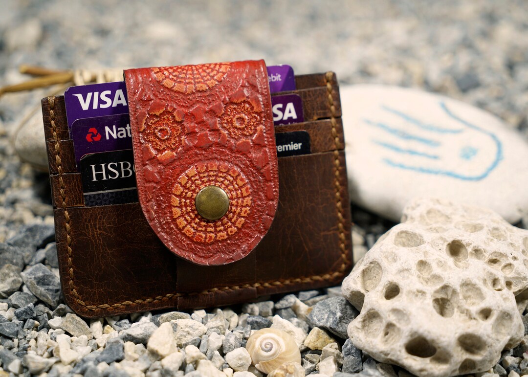 Personalized Real Leather Credit Card Holder,womens Leather Wallet ...