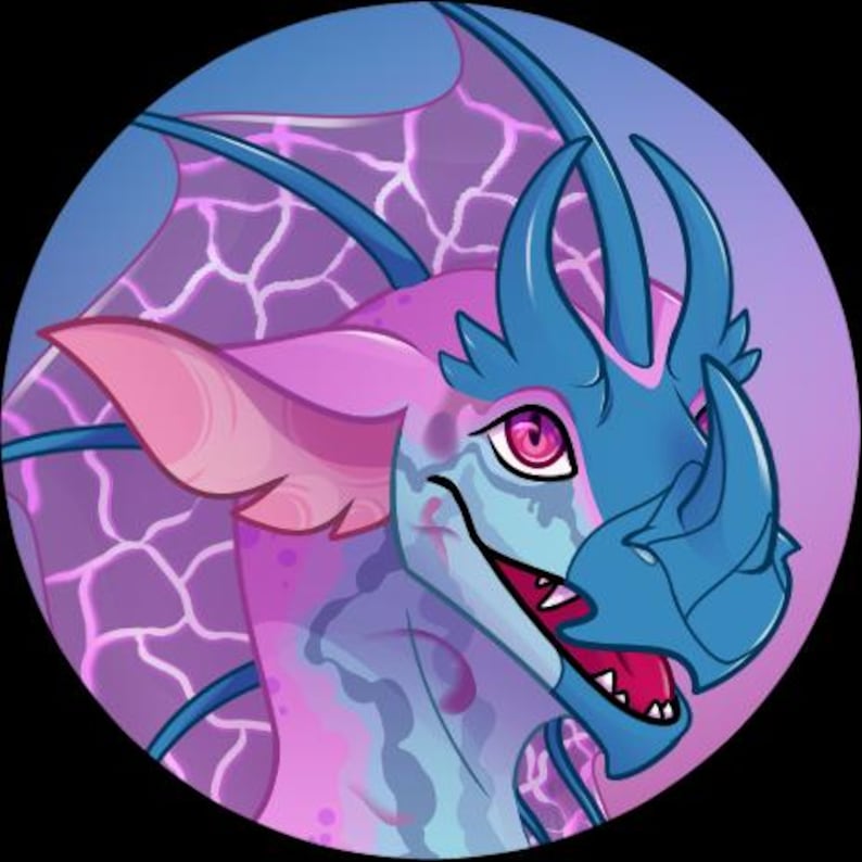 Custom Dragon OC Pin Commission - Etsy