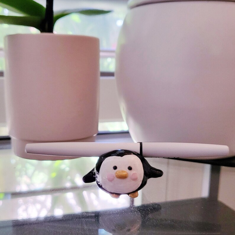 Little Penguin Pen Holder Figurine - Etsy