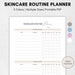 Skincare Routine Planner Printable, Skincare Tracker, Beauty Planner ...