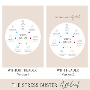 Stress Buster Wheel Poster: Mental Health, Therapy Office Decor ...
