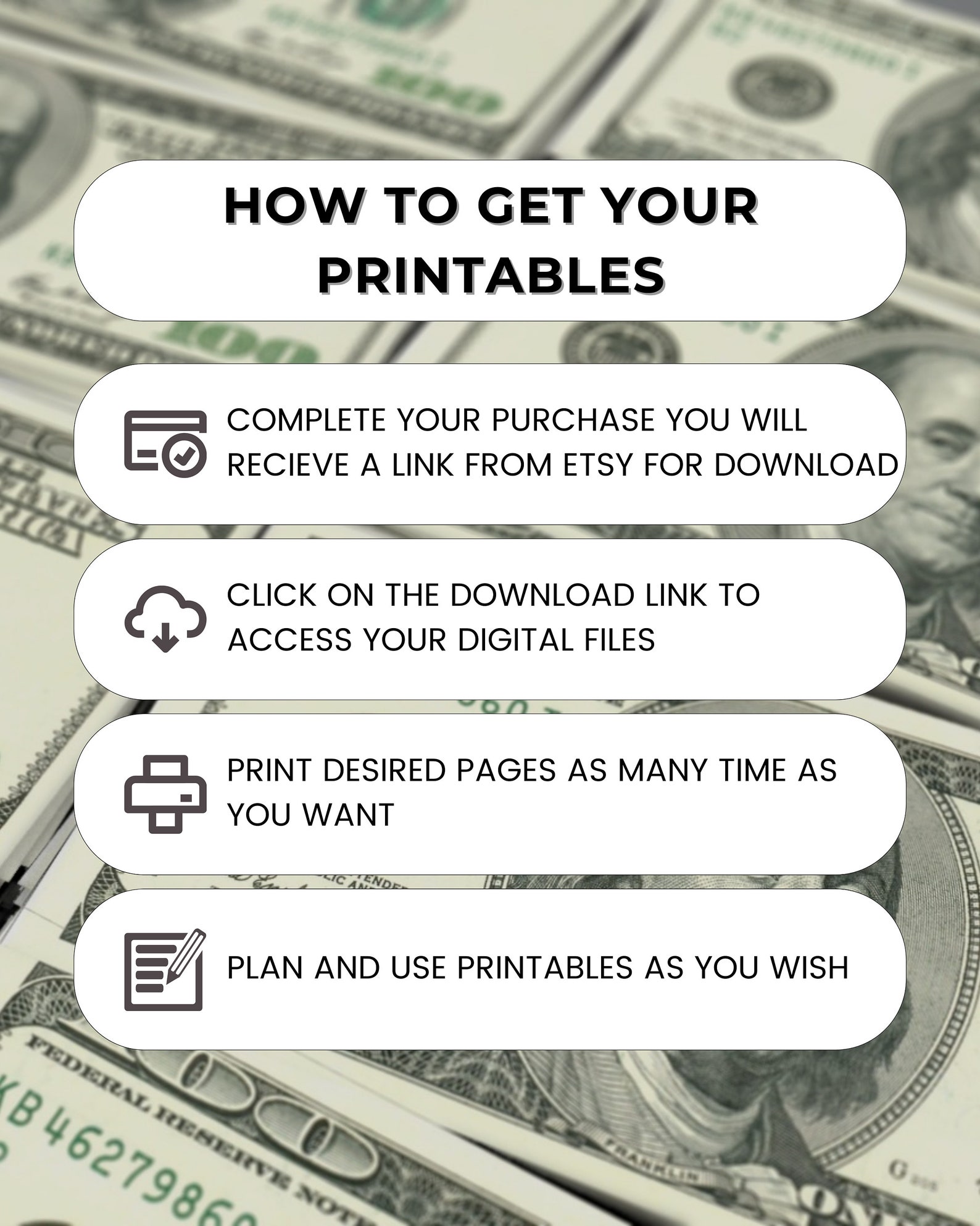 Money Affirmation Cards, Abundance and Wealth Affirmation Cards ...