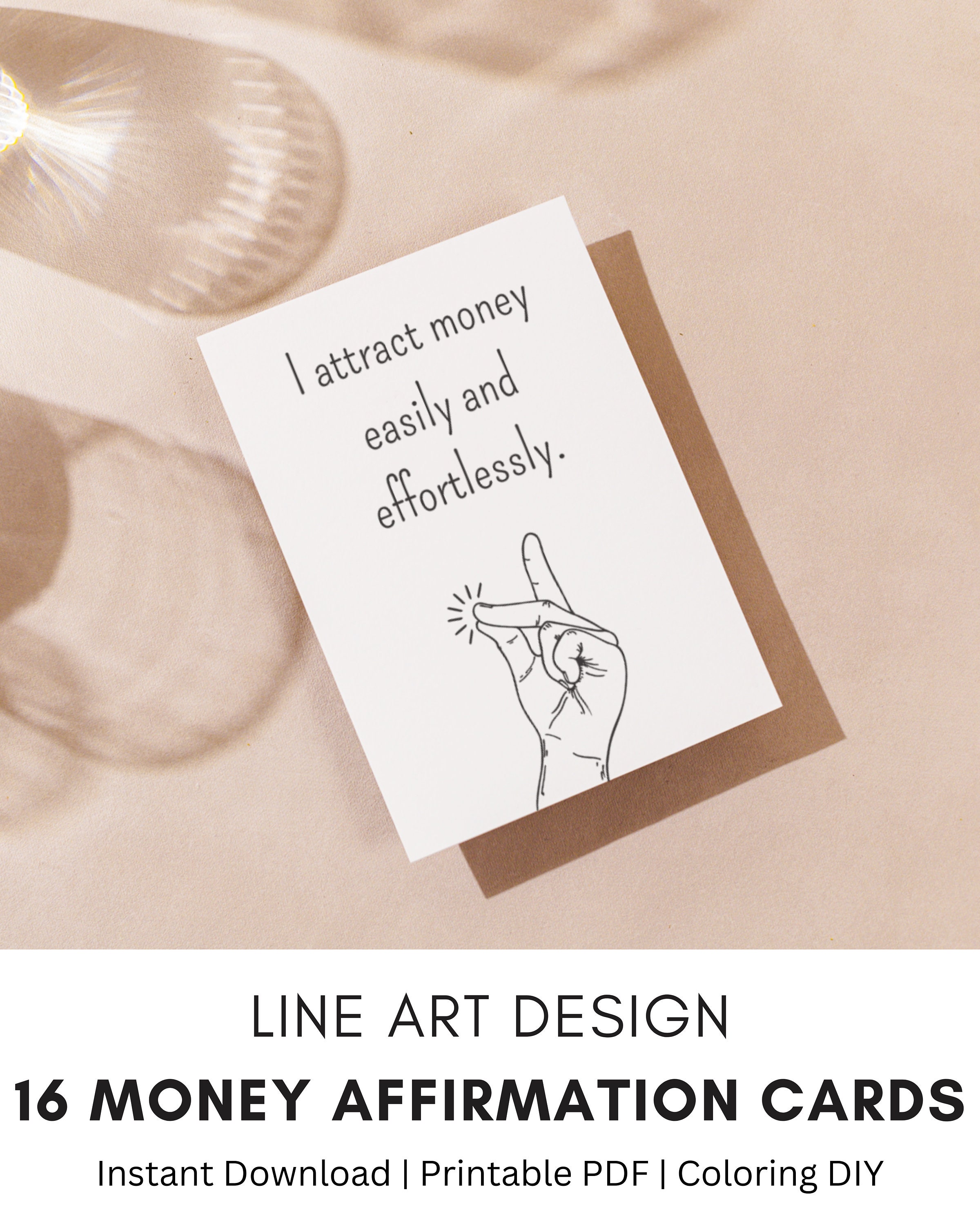 Money Affirmation Cards, Abundance and Wealth Affirmation Cards ...