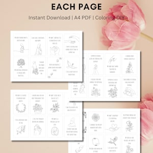 32 Birth Affirmation Printable Cards, Digital Download, Positive Birth ...