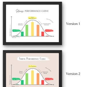 Stress Performance Curve, Mood Chart, DBT Poster, Coping Skills ...