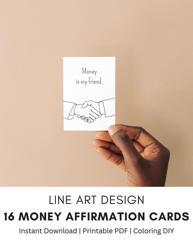 Money Affirmation Cards, Abundance and Wealth Affirmation Cards ...