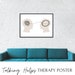Talking Helps Therapy Poster, Therapist Office Decor, CBT Wall Art ...