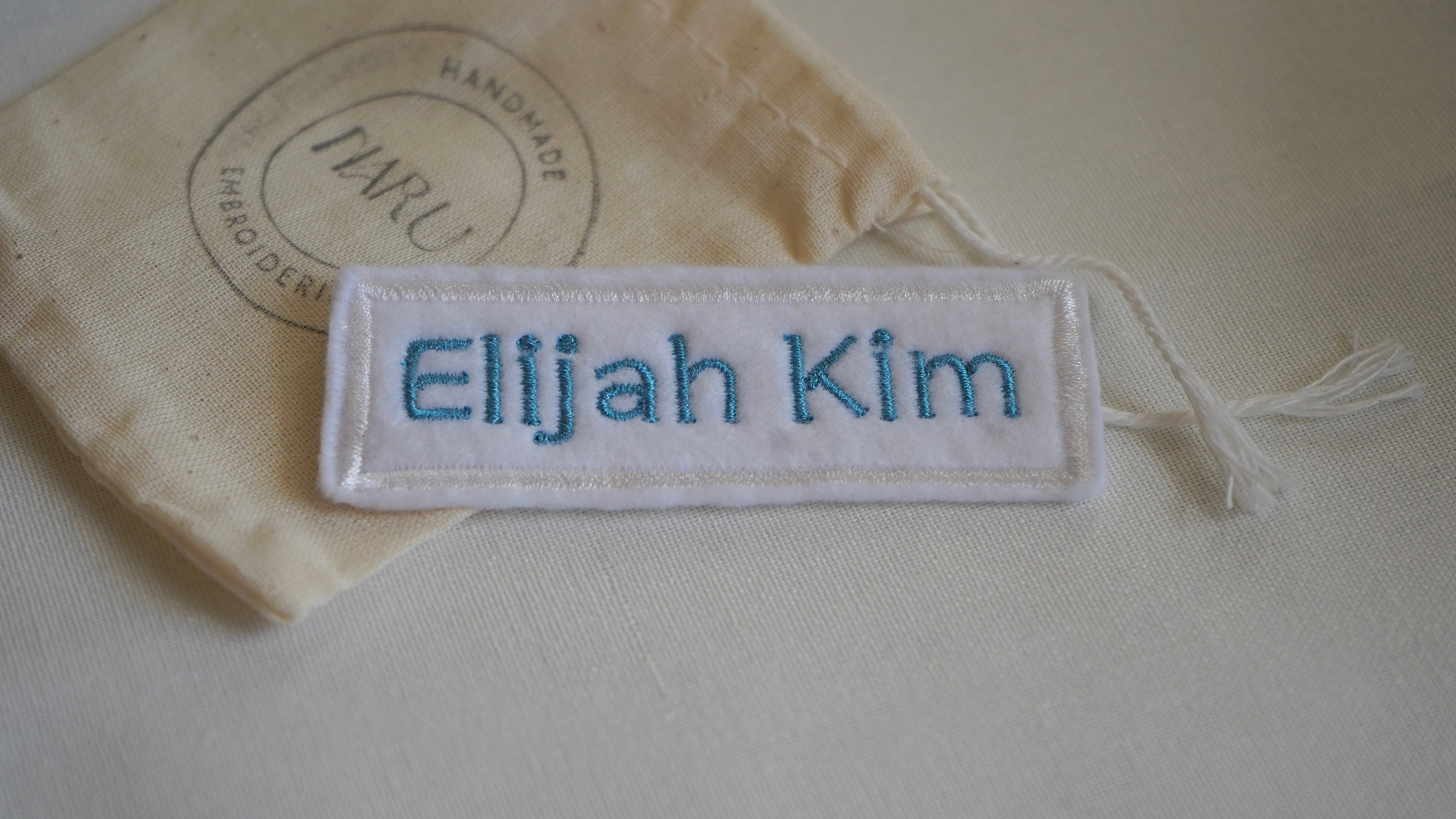 Personalized English Name Tag Patches - Etsy