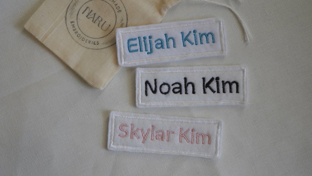 Personalized English Name Tag Patches - Etsy