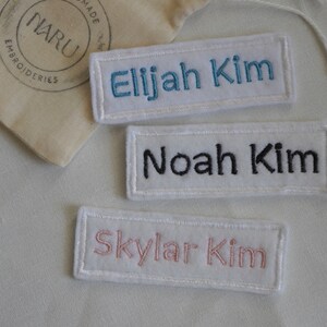 Personalized English Name Tag Patches - Etsy