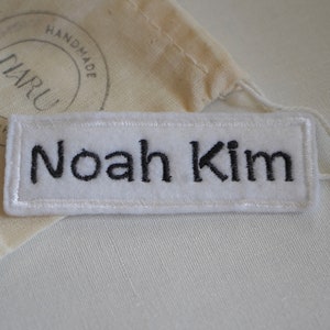 Personalized English Name Tag Patches - Etsy