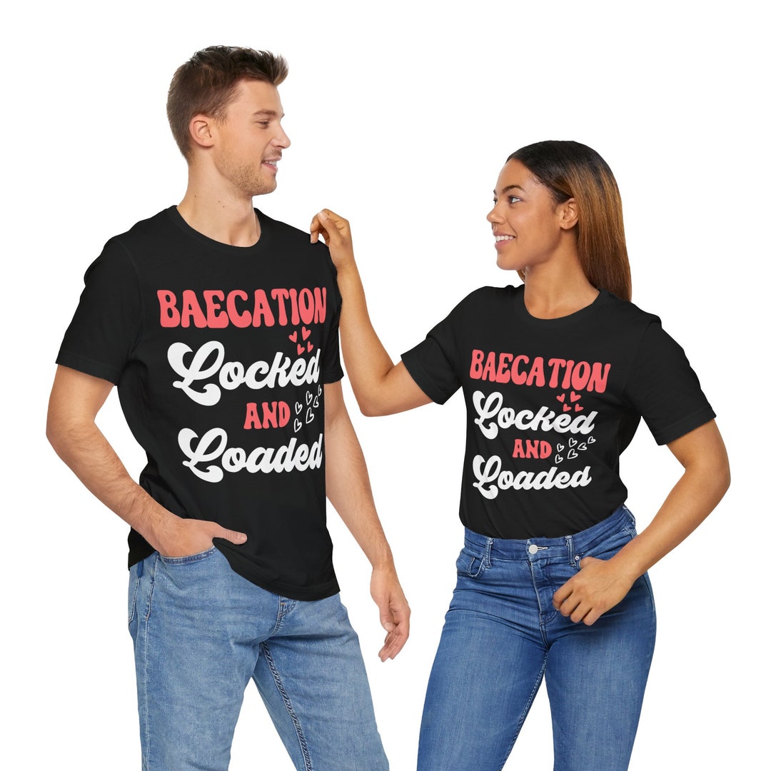 Baecation Mode Matching Travel Shirt for Couples , Honeymoon Shirt ...
