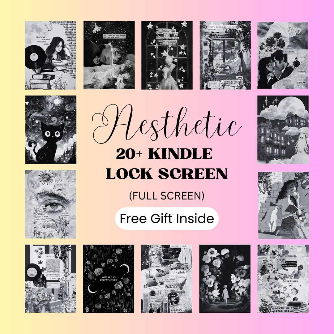 Kindle Lock Screens – Full Screen Designs (EPUB File) - Etsy