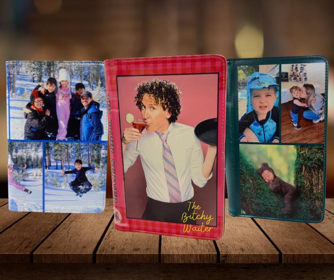 Custom Server Book Personalized Server Book Picture Waiter Book Photo ...