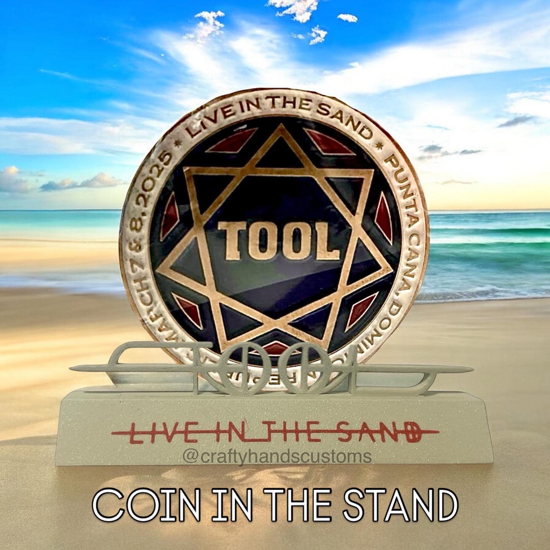 TOOL Live in the Sand – Commemorative Coin Stand - Etsy