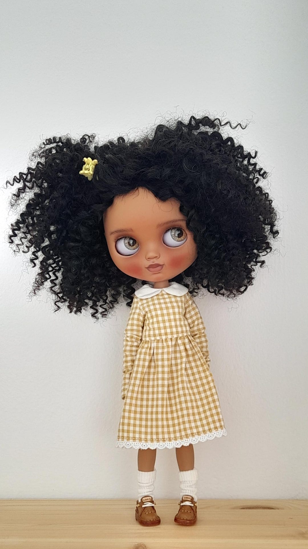 Blythe Custom Dark Soft Curly Hair - Etsy
