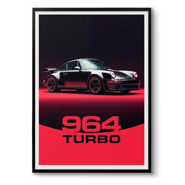 Porsche 964 Wall Art - Etsy