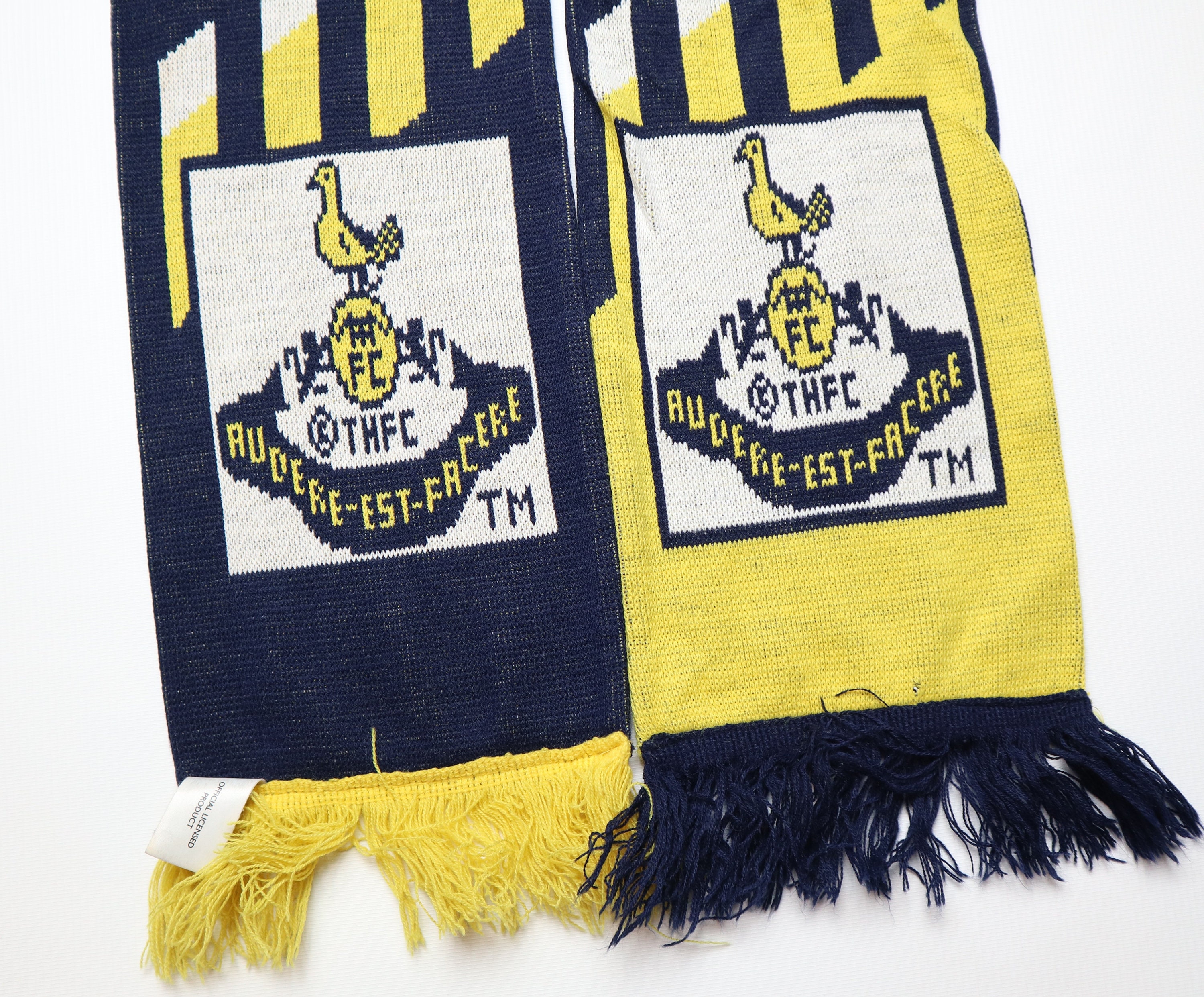 Tottenham Hotspur 1990s 90s Vintage Football Soccer Scarf Pollard ...