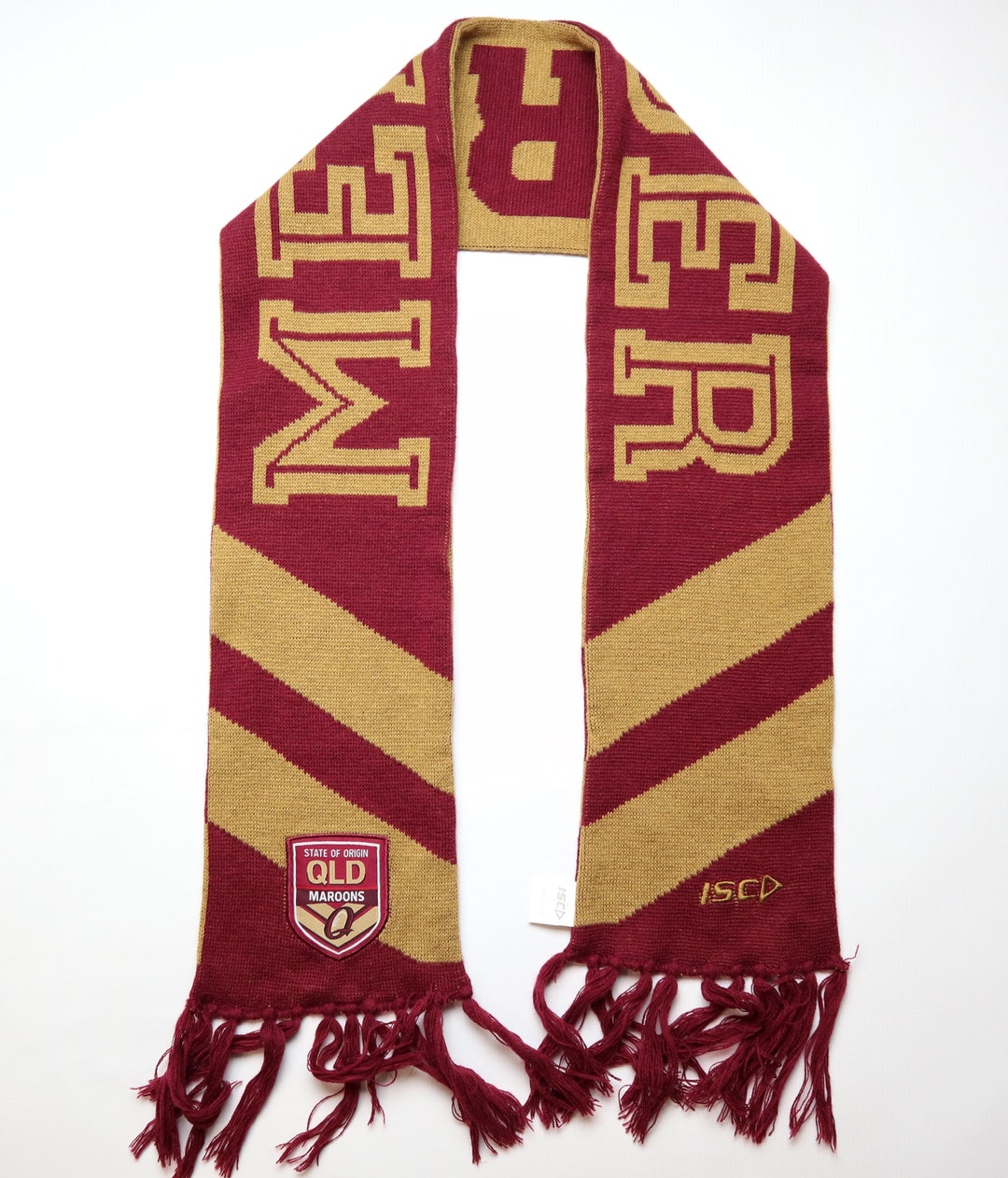 Queensland Maroons State of Origin Vintage Rugby Scarf Bufanda ISC QLD ...