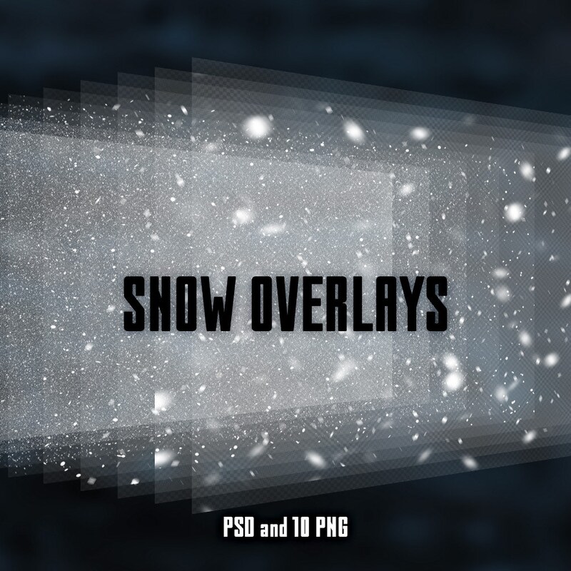 Snow Overlay - Etsy