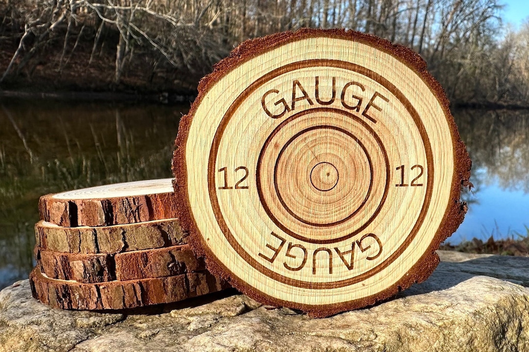 12 Gauge Shotgun Shell Wood Coaster Set Gifts for Christmas - Etsy