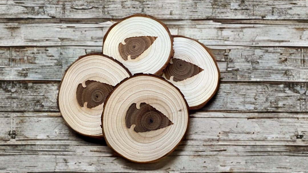 Arrowhead Native American Wood Coaster Set - Father's Day, Birthday ...