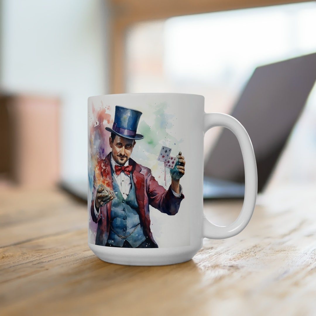 Magician Mug Magic Tricks, Lover of Magic, Card Magic, Coin Magic, Rope ...