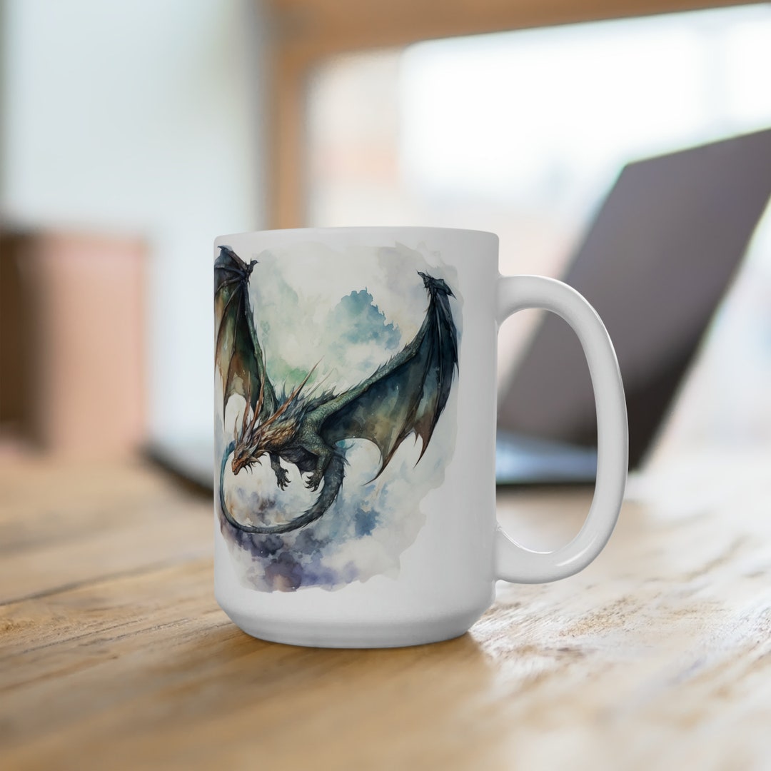 Dragon Mug Dragon Coffee Mug, Dragon Ceramic Mug, Dragon Collectables ...