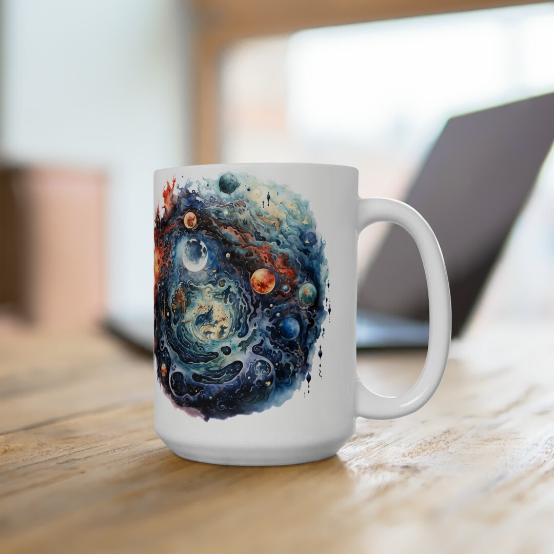 Stars, Universe and Nebulae Coffee Mug Planets, Constellations, Stars ...