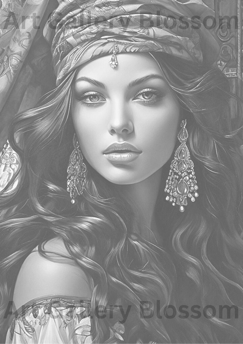 VIBE Beautiful Women's Vibe Coloring Page Adults Instant Coloring Page ...