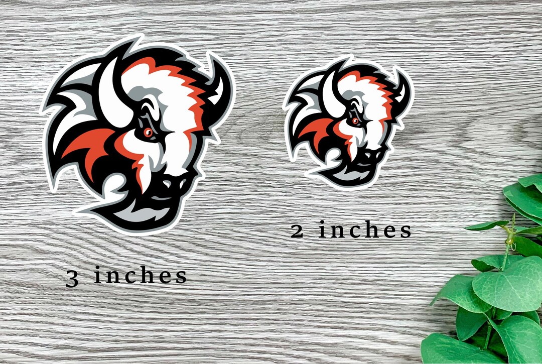 MHS Mccook High School Bison Logo Stickers Decals Waterproof 2 Sizes 3 ...